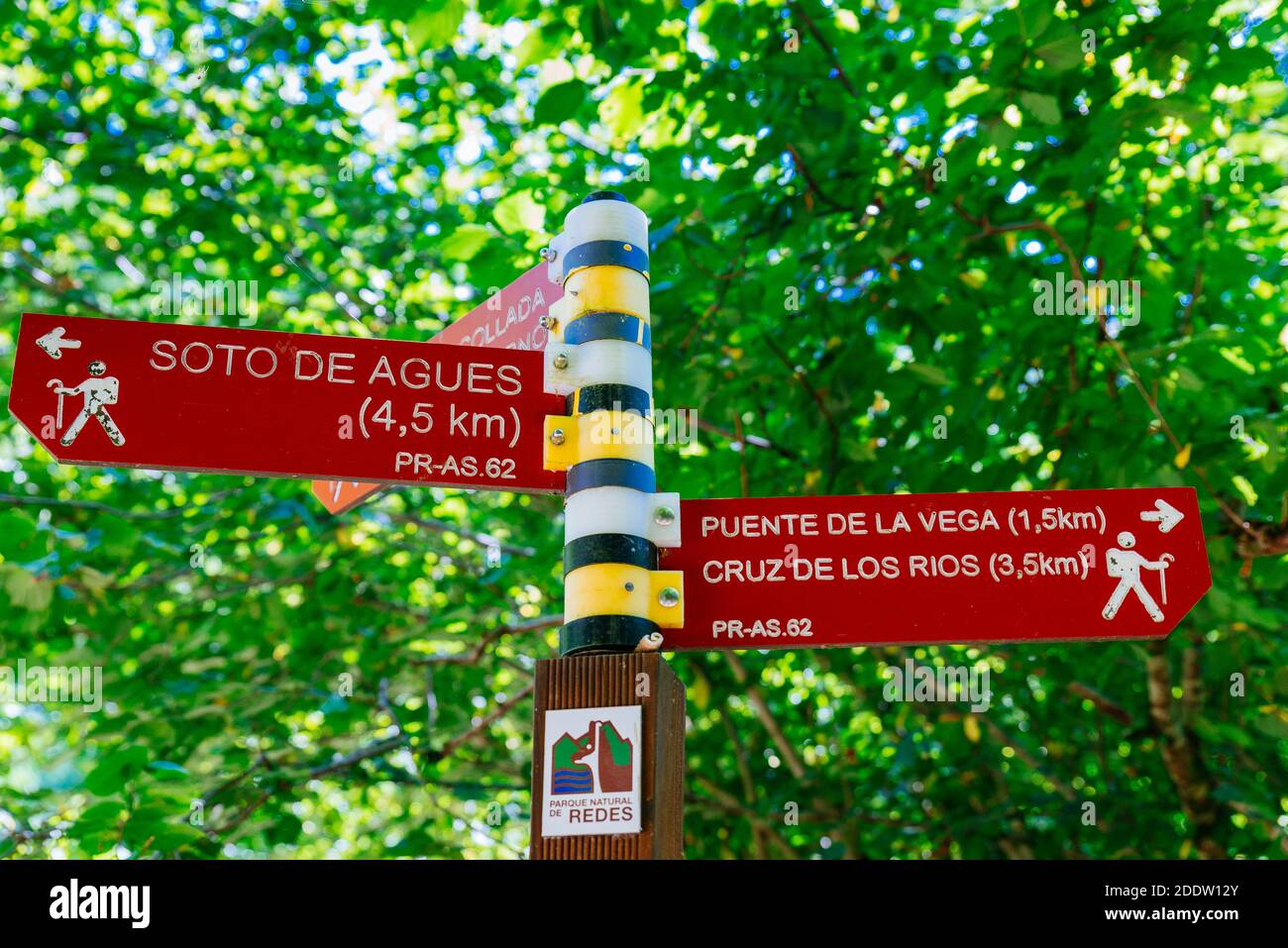 Information signs. River Alba Trail. Redes Natural Park and Biosphere ...