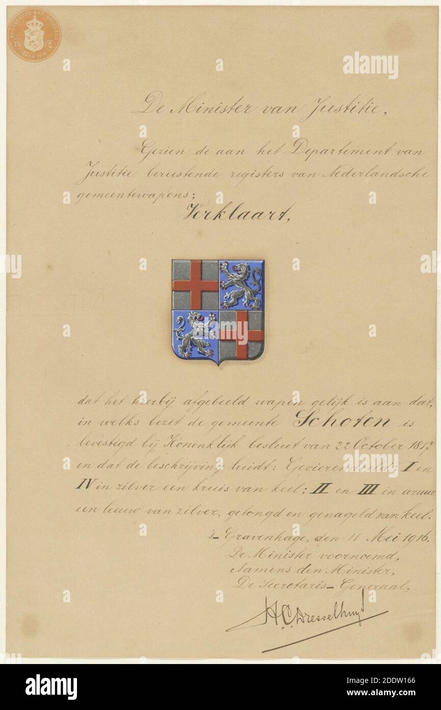 Oorkonde hi-res stock photography and images - Alamy