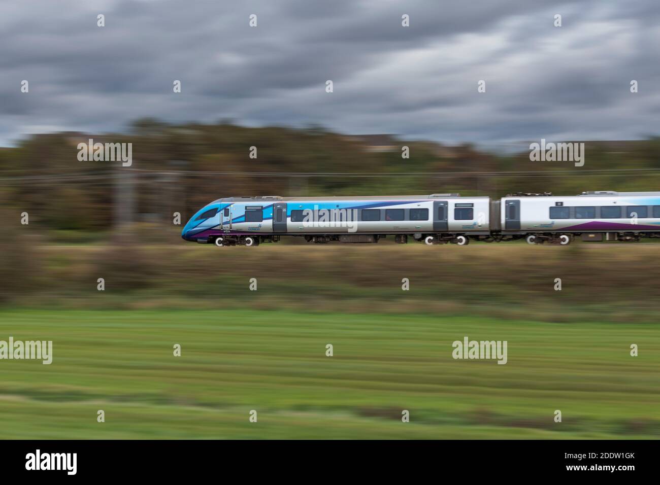 First Transpennine Express CAF class 397 electric train 397007 at speed ...