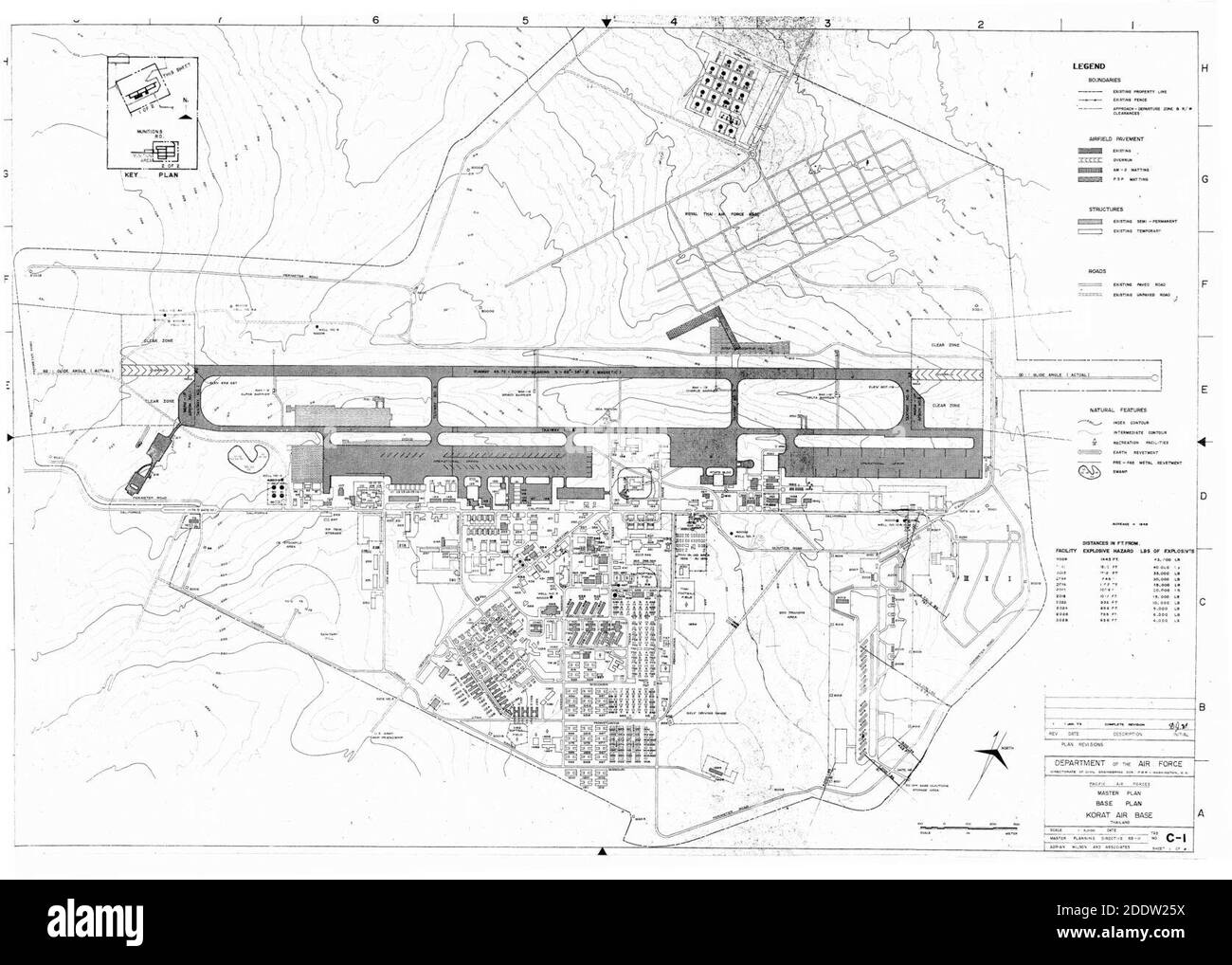 Korat Map Detailed 1973 Stock Photo - Alamy