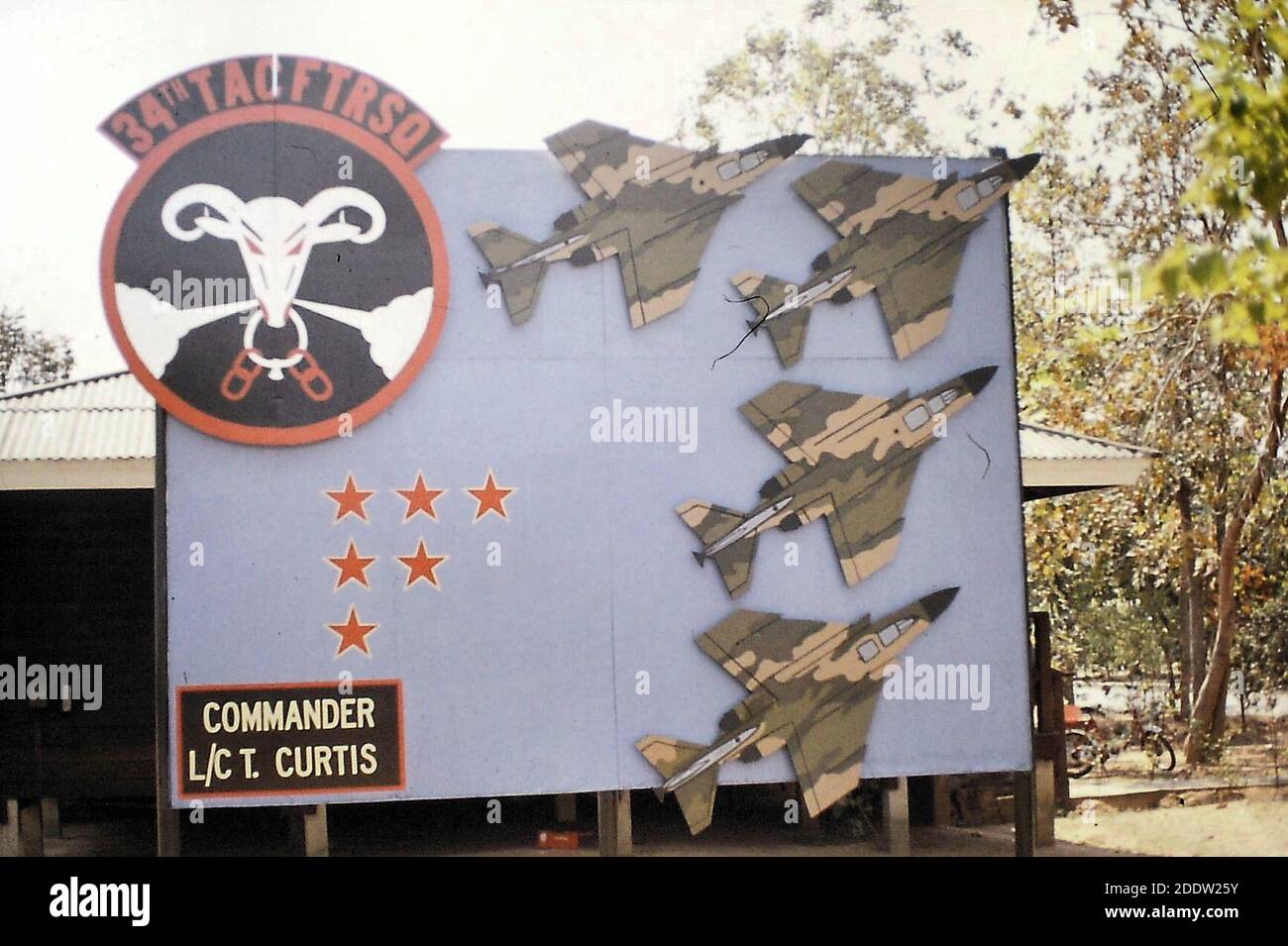 Korat RTAFB - 34thTactical Fighter Squadron - HQ Stock Photo - Alamy