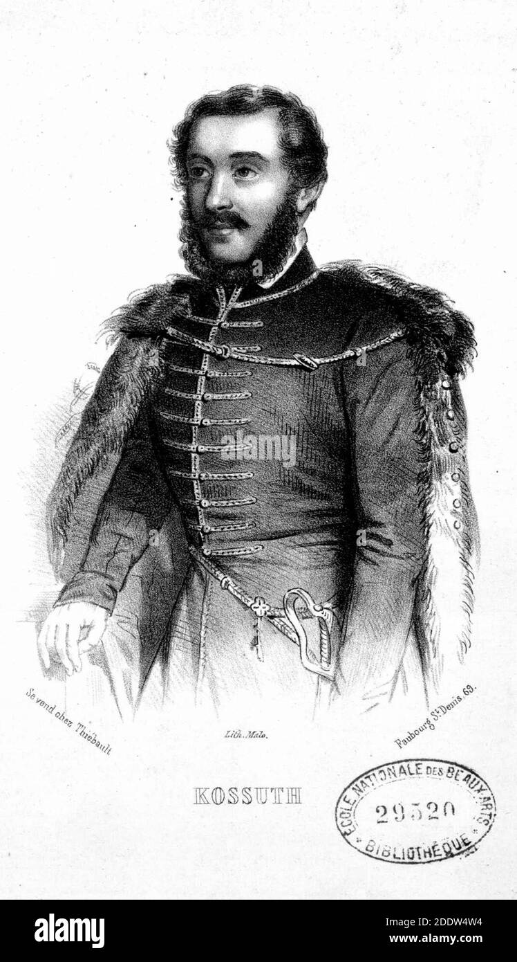 Kossuth, Lajos (1802-1894) -- Portraits Stock Photo - Alamy
