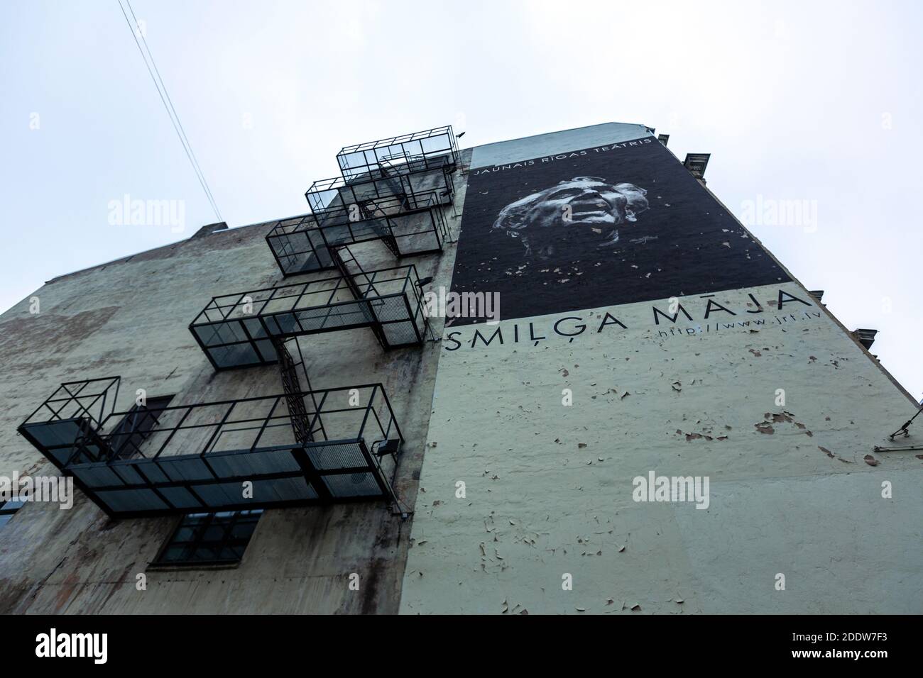 New Riga Theatre, Smilga Maja riga, Lāčplēša iela, Riga, Latvia Stock ...