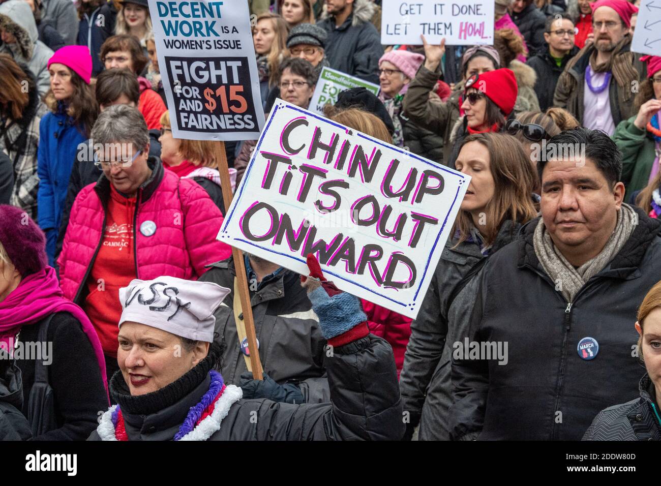 Women's March in Toronto, Canada-January 21, 2017 Stock Photo - Alamy