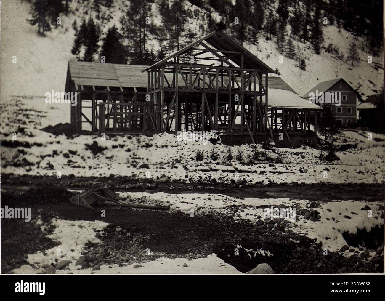 Kraftwerk Plan im Bau, November 1916 Stock Photo - Alamy