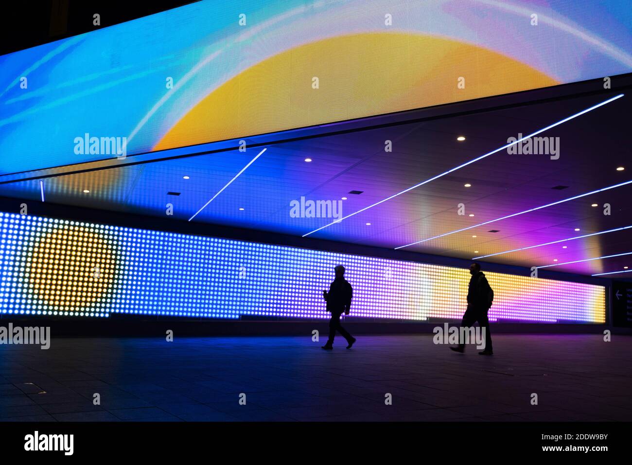 EDITORIAL USE ONLY A digital artwork is unveiled by artist Sian Bliss ...