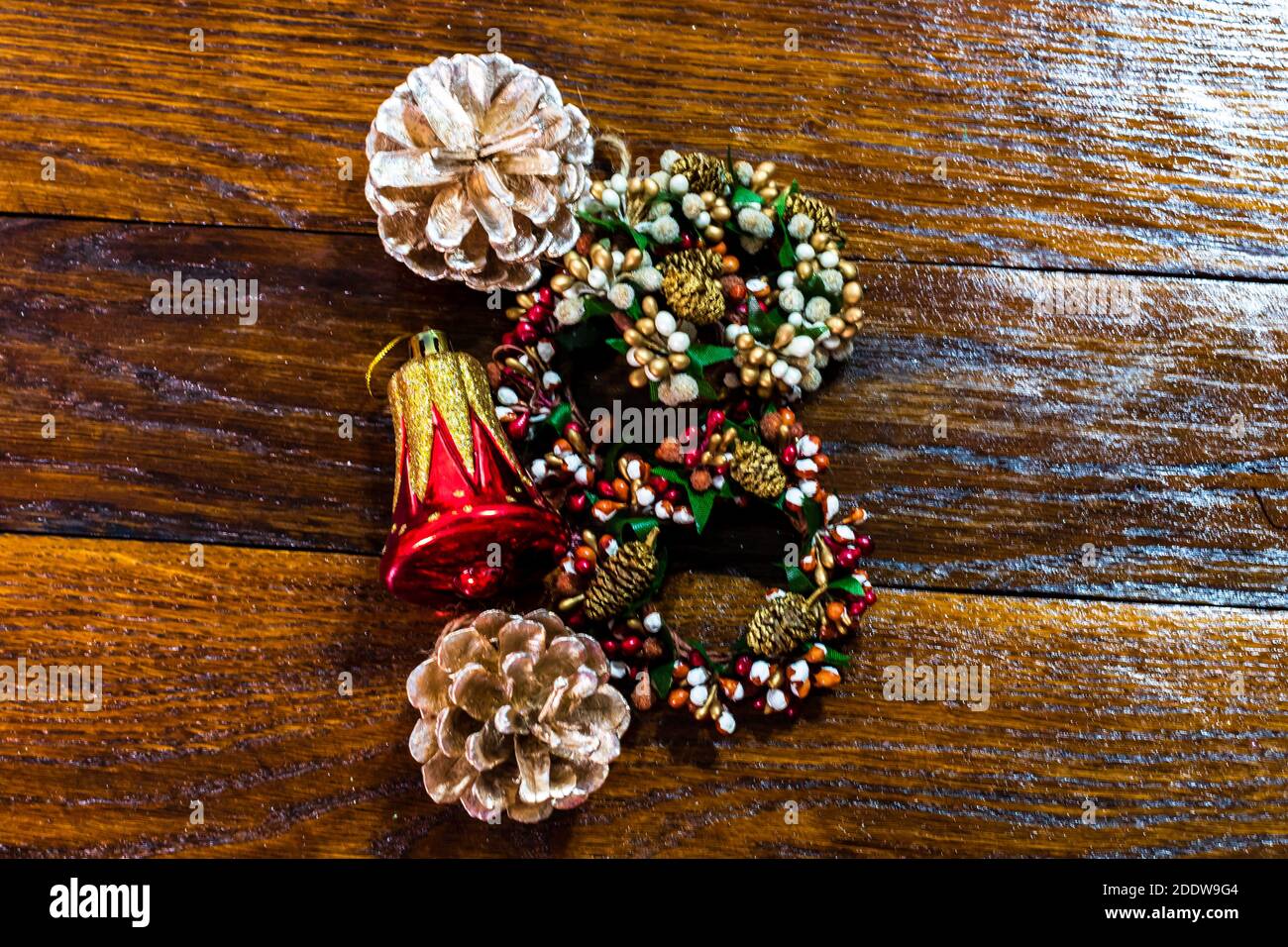Decorations and ornaments for decorating the Christmas tree in a ...