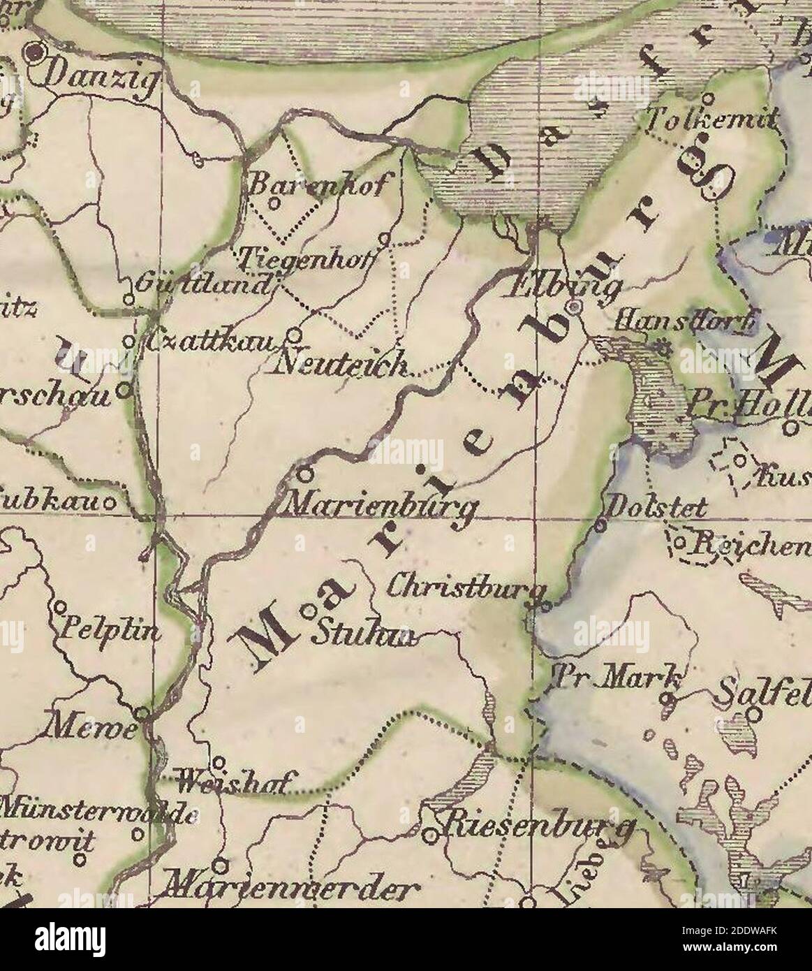 Kreis Marienburg 1772 Stock Photo - Alamy