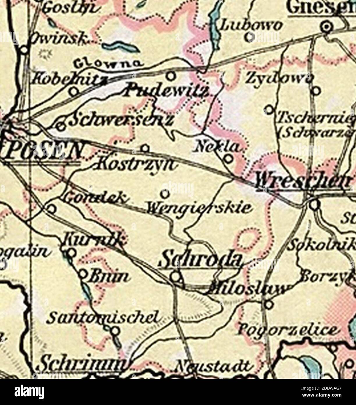 Kreis Schroda 1905 Stock Photo - Alamy