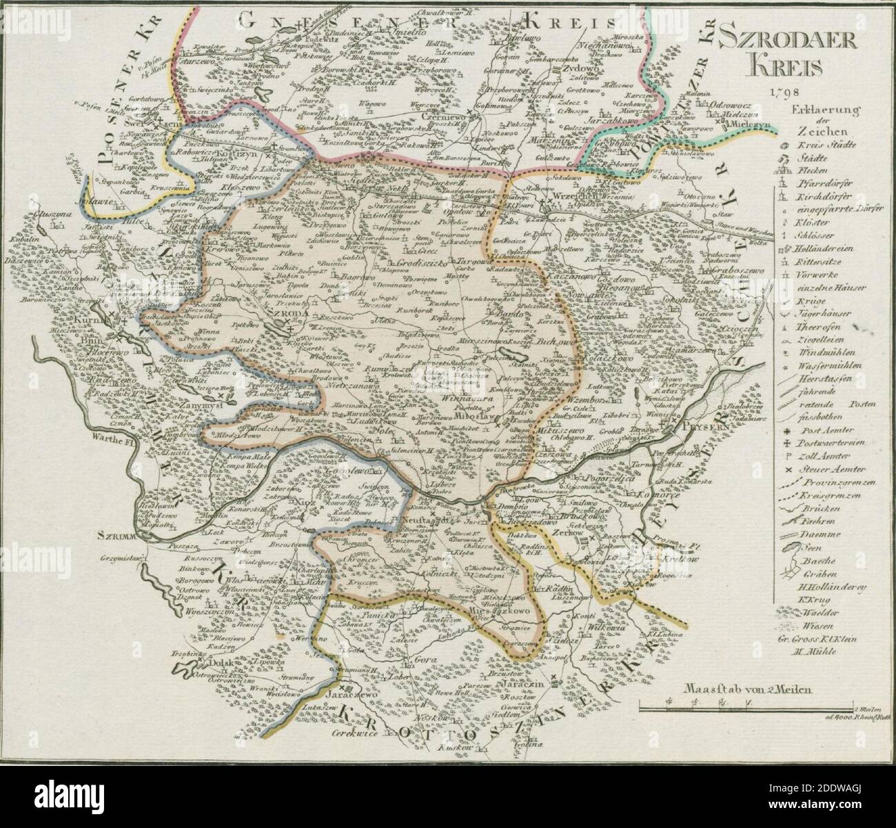 Kreis Schroda 1798 Stock Photo - Alamy