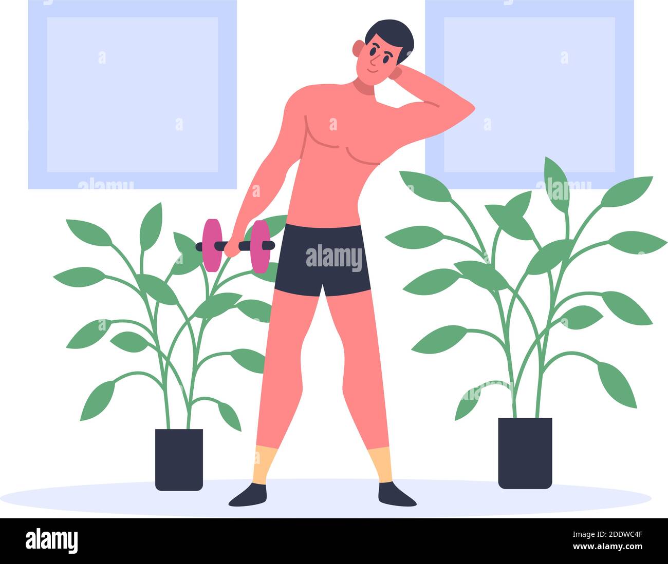 Cartoon muscle guy hi-res stock photography and images - Alamy