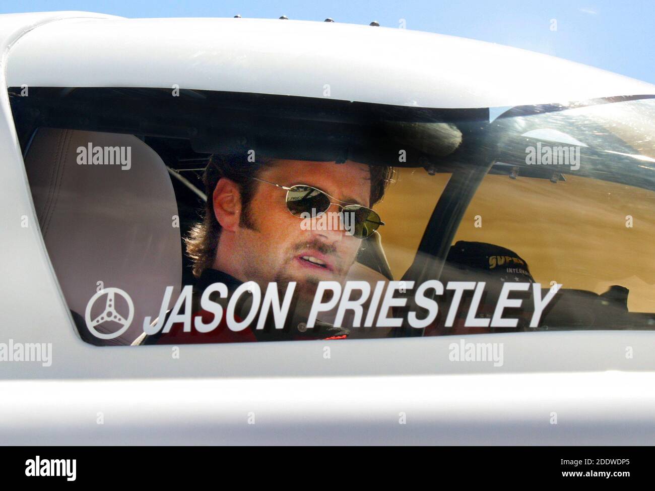 Miami Beach, FL 4-20-2002 Jason Priestley on Watson Island prior to ...