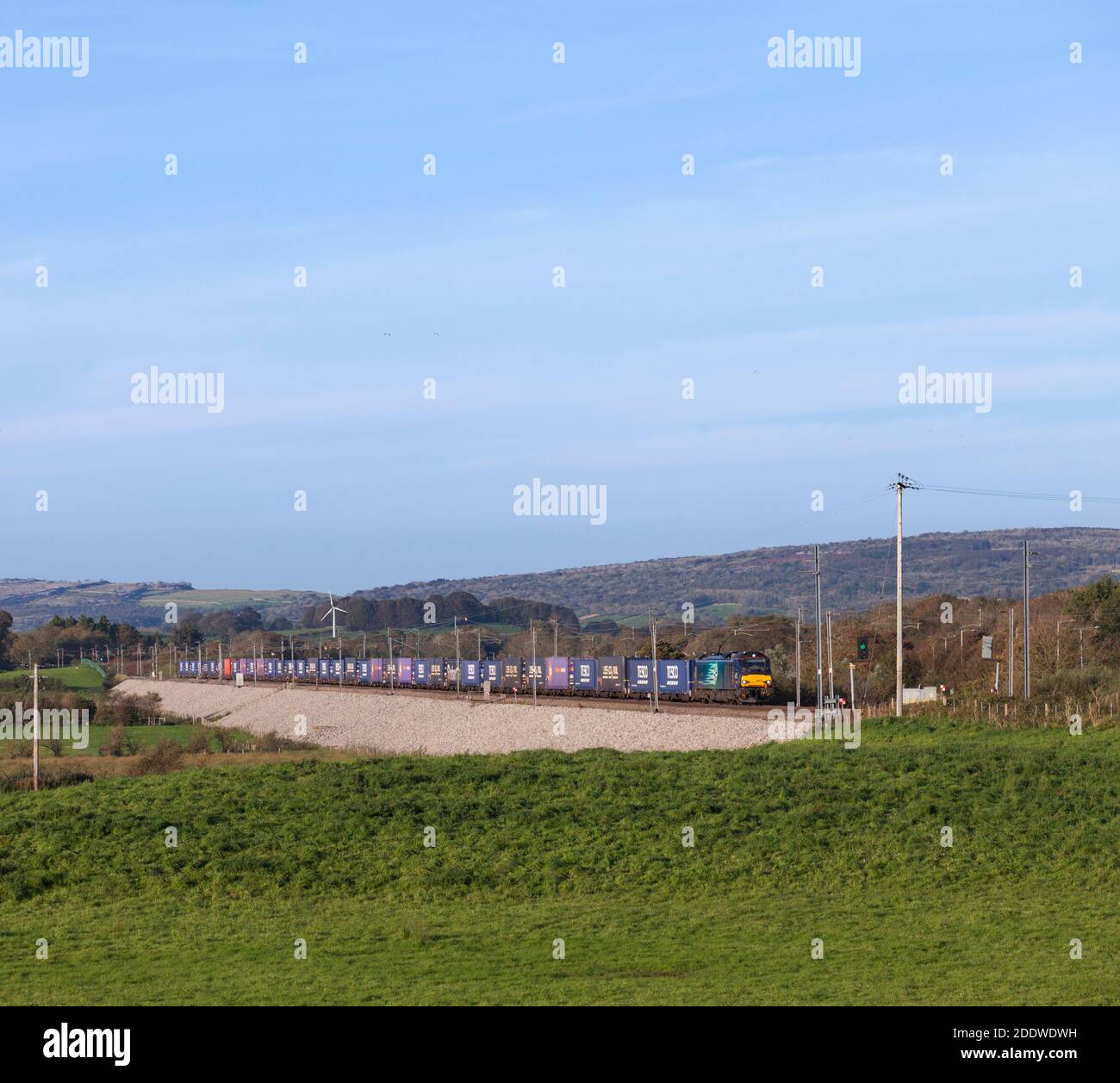 Direct rail Services class 88 locomotive 88010 on the west coast main ...