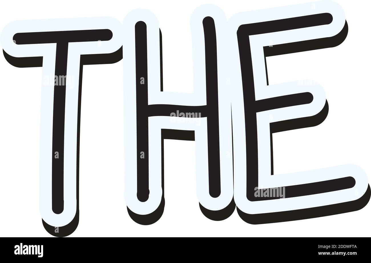 the lettering on white background Stock Vector Image & Art - Alamy
