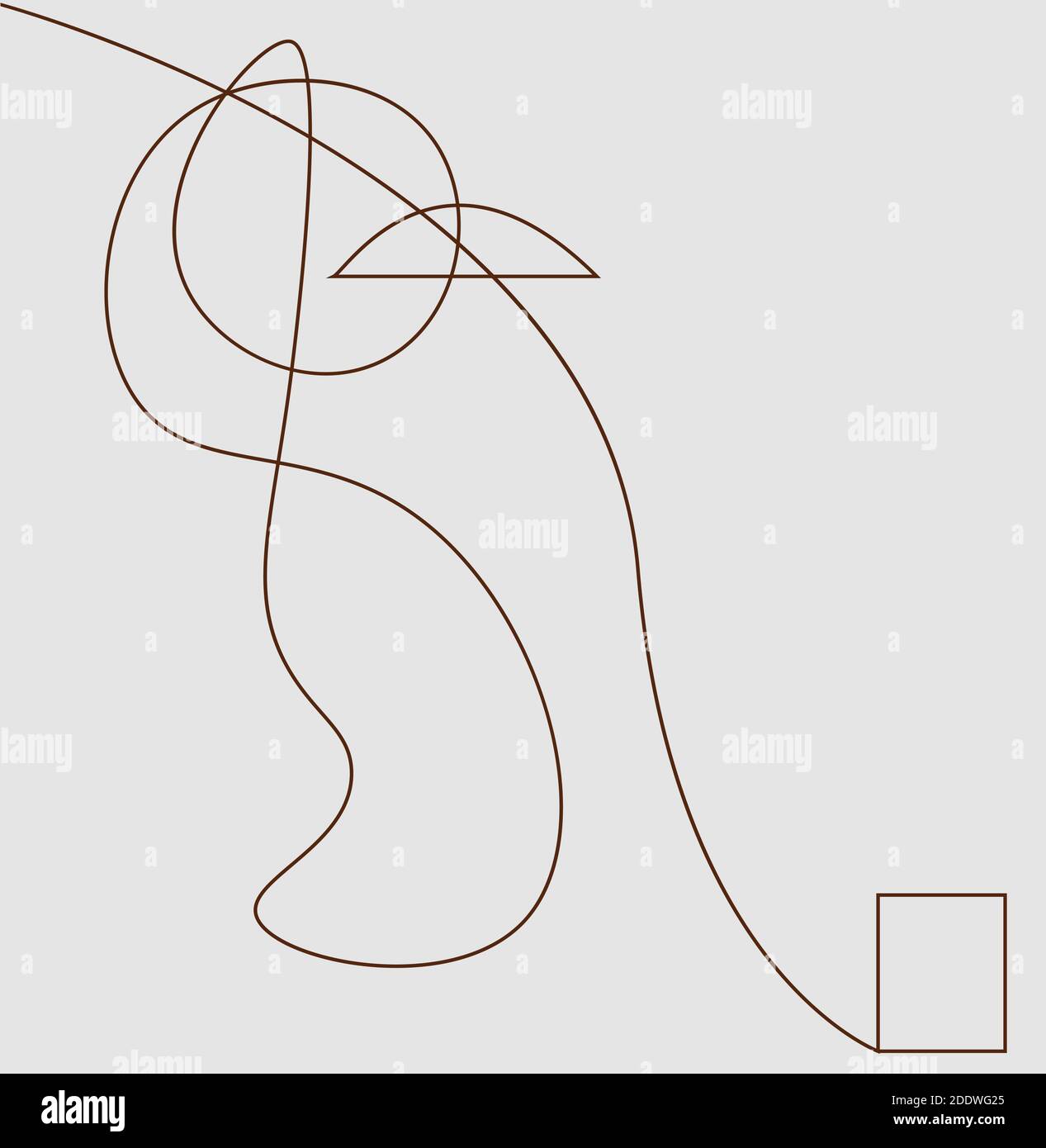 Line cubism abstract shape modern illustration. Vector 10 eps Stock ...