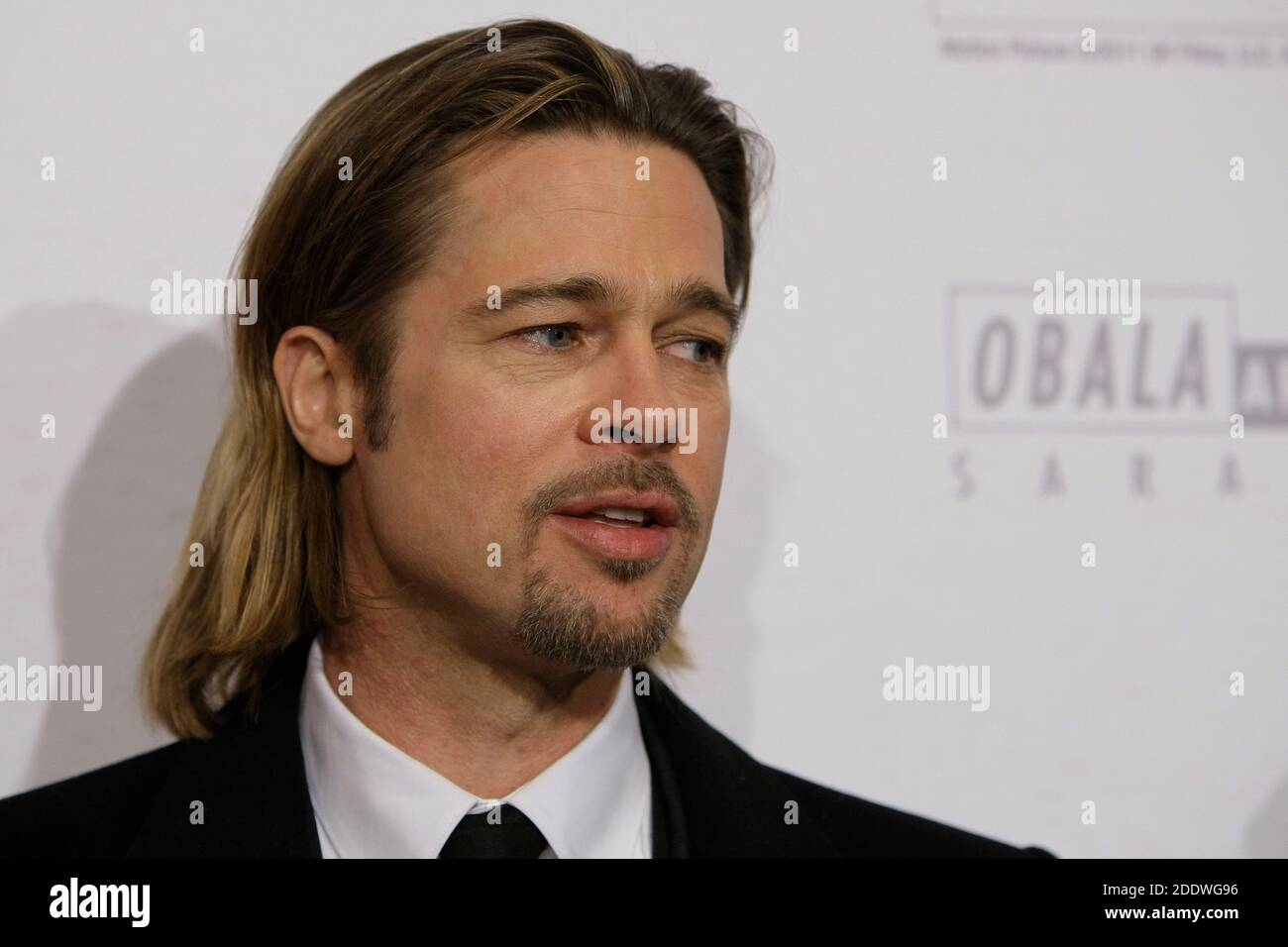 American actor and film producer William Bradley Pitt at premiere of ...