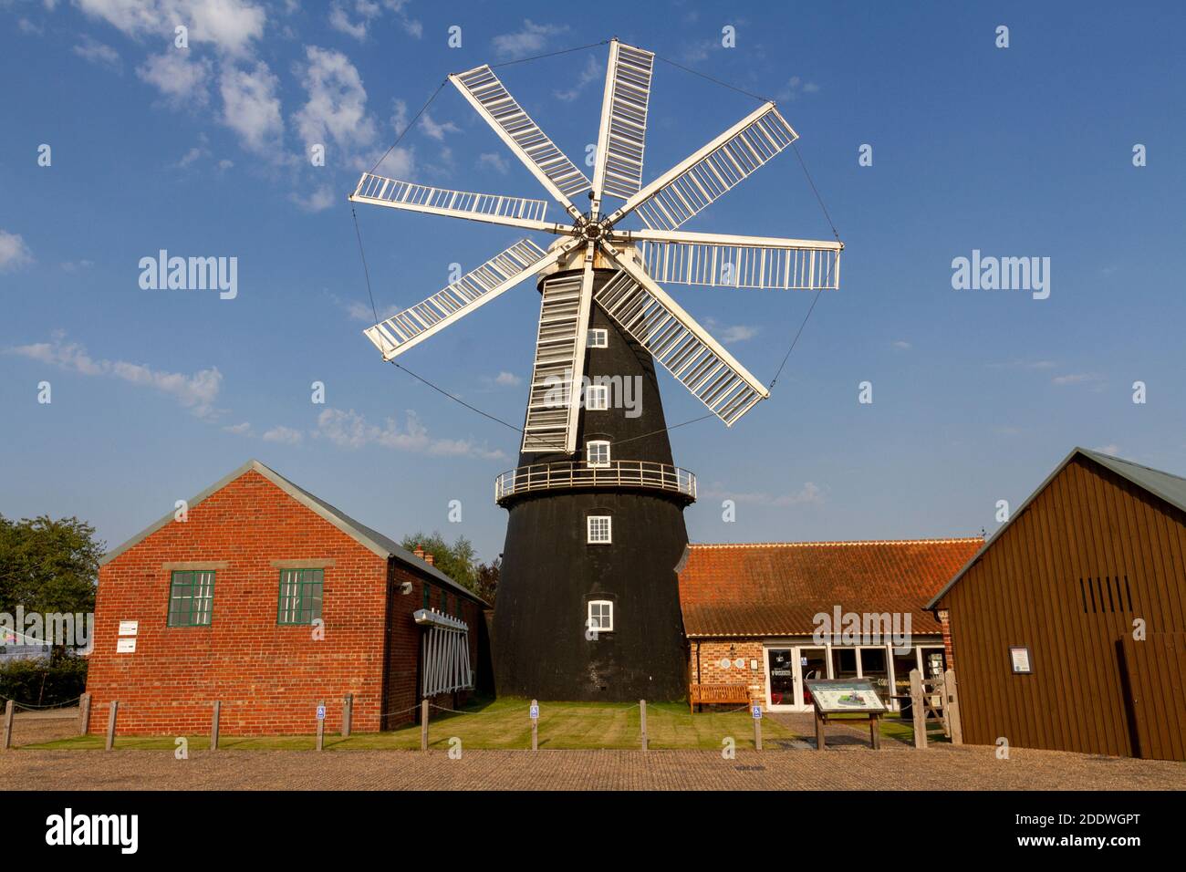 Heckington Windmill, the only eight-sailed tower windmill still ...
