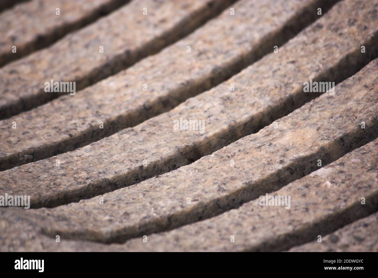 Scratched textured background of a gray material with grooves viewed ...