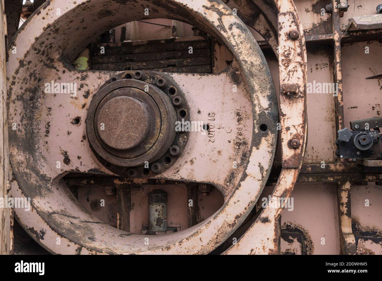 detail of an old industrial gearbox housing Stock Photo - Alamy