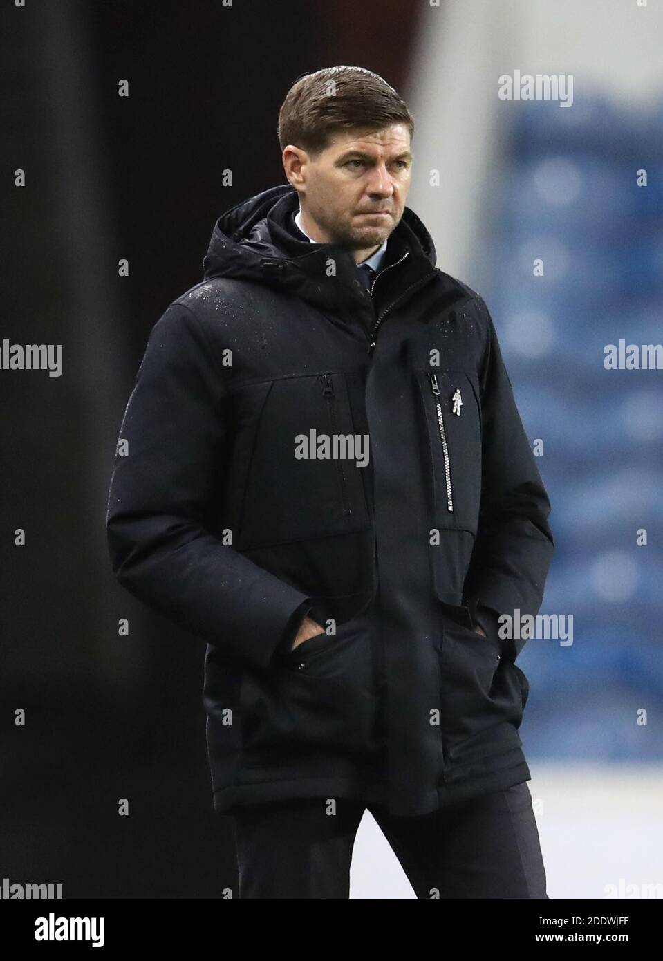 Rangers Steven Gerrard on the touchline during the UEFA Europa League ...