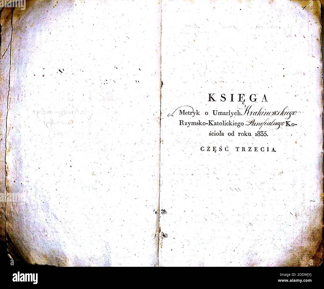 Krekenavos RKB 1835-1848 mirties metrikų knyga 002 Stock Photo - Alamy
