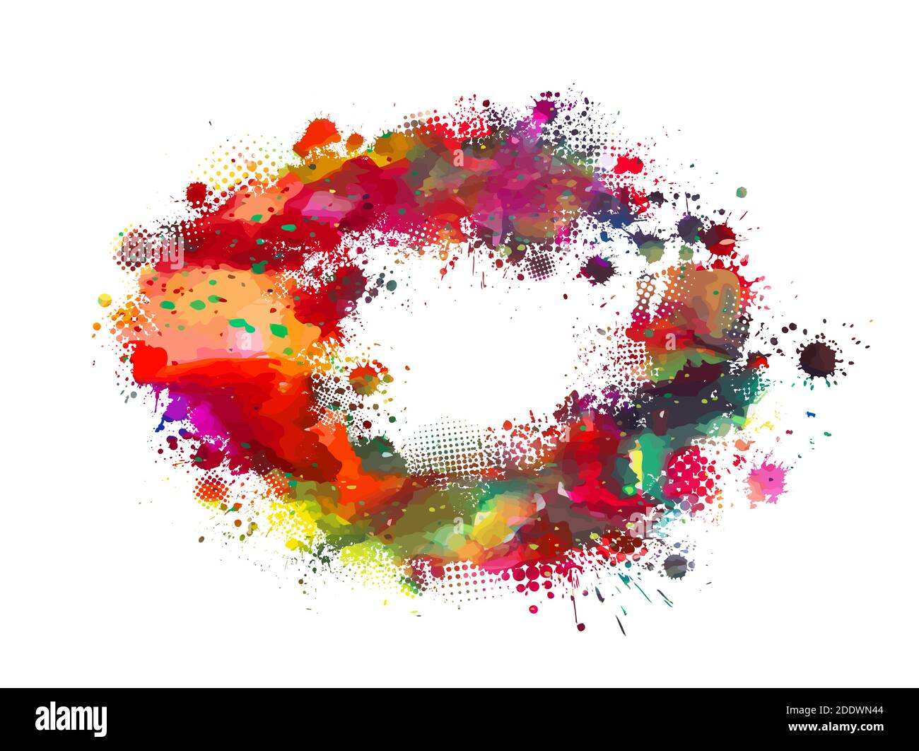 Multi color blots background. Vector illustration Stock Vector Image ...