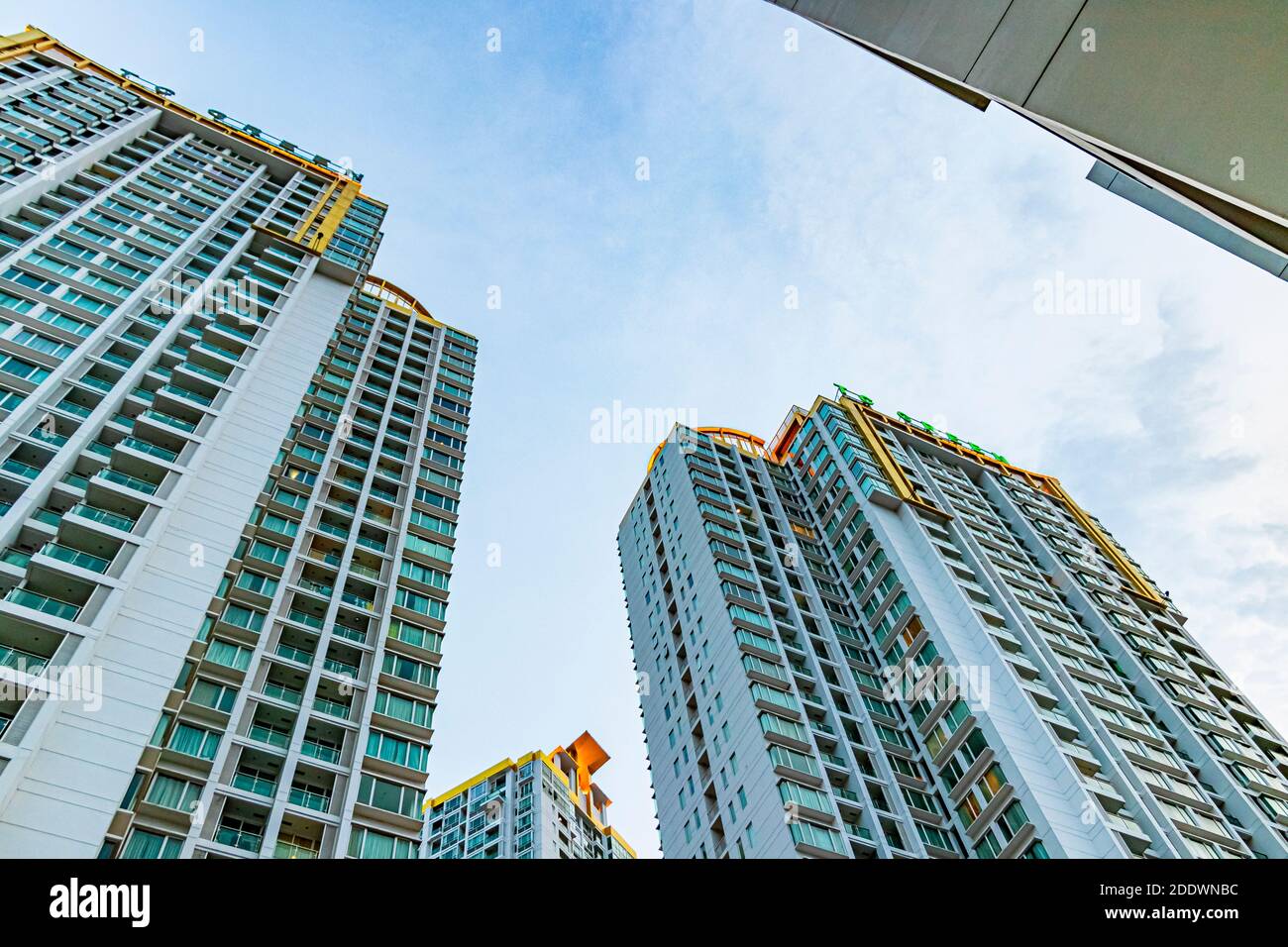 Buildings, Skyscraper and cityscape of the condominium TC GREEN in ...