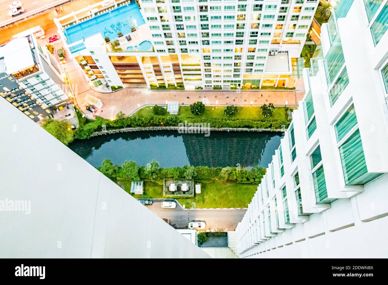 Buildings, Skyscraper and cityscape of the condominium TC GREEN in ...