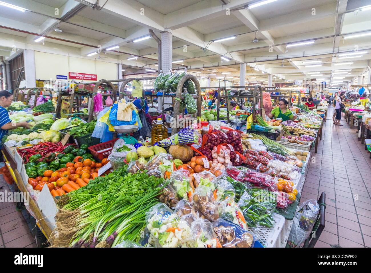 Vegetable sold at a local market in Kota Kinabalu, Sabah, Malaysia ...