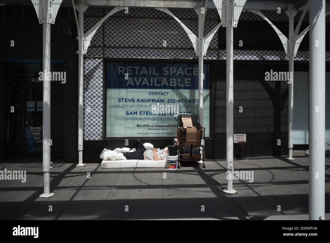 Homeless man on street with sign hi-res stock photography and images ...