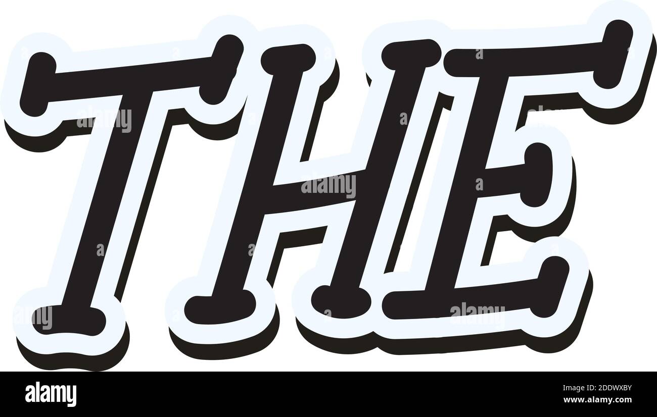 the lettering over white background Stock Vector Image & Art - Alamy