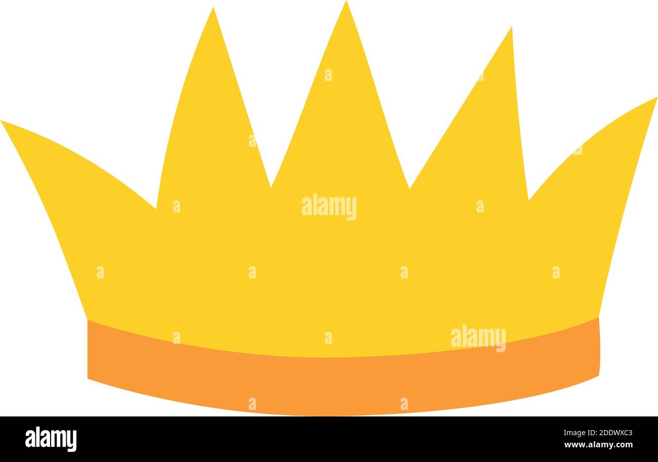 sticker of one crown of gold color Stock Vector Image & Art - Alamy