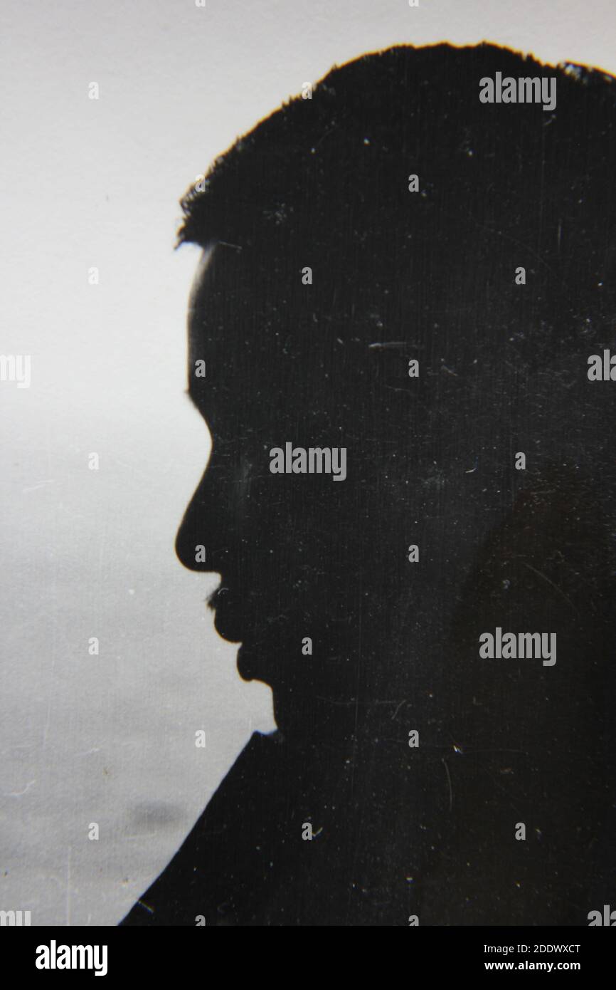 Fine 1970s vintage black and white photography of a regular guy in high ...