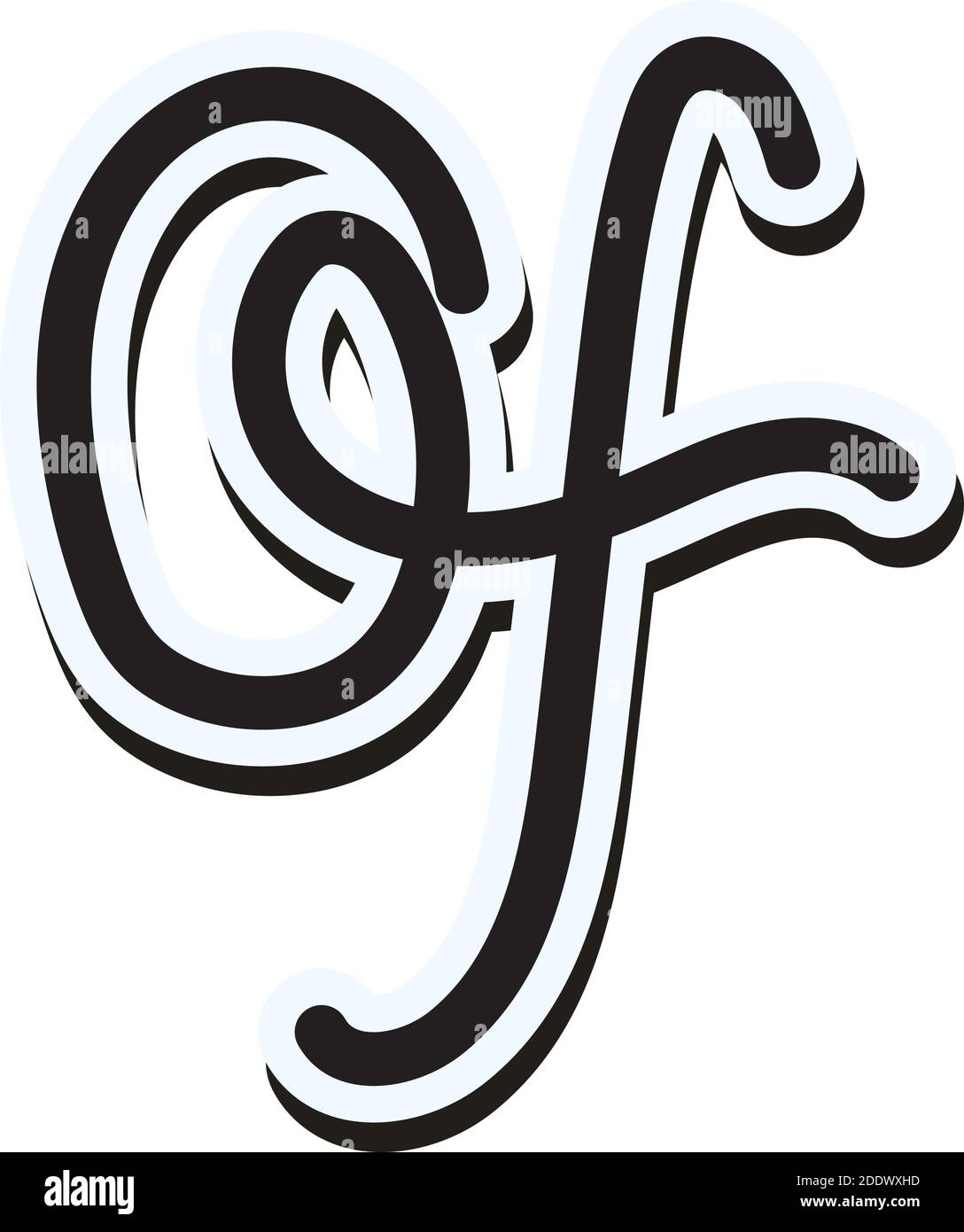 of lettering on white background Stock Vector Image & Art - Alamy