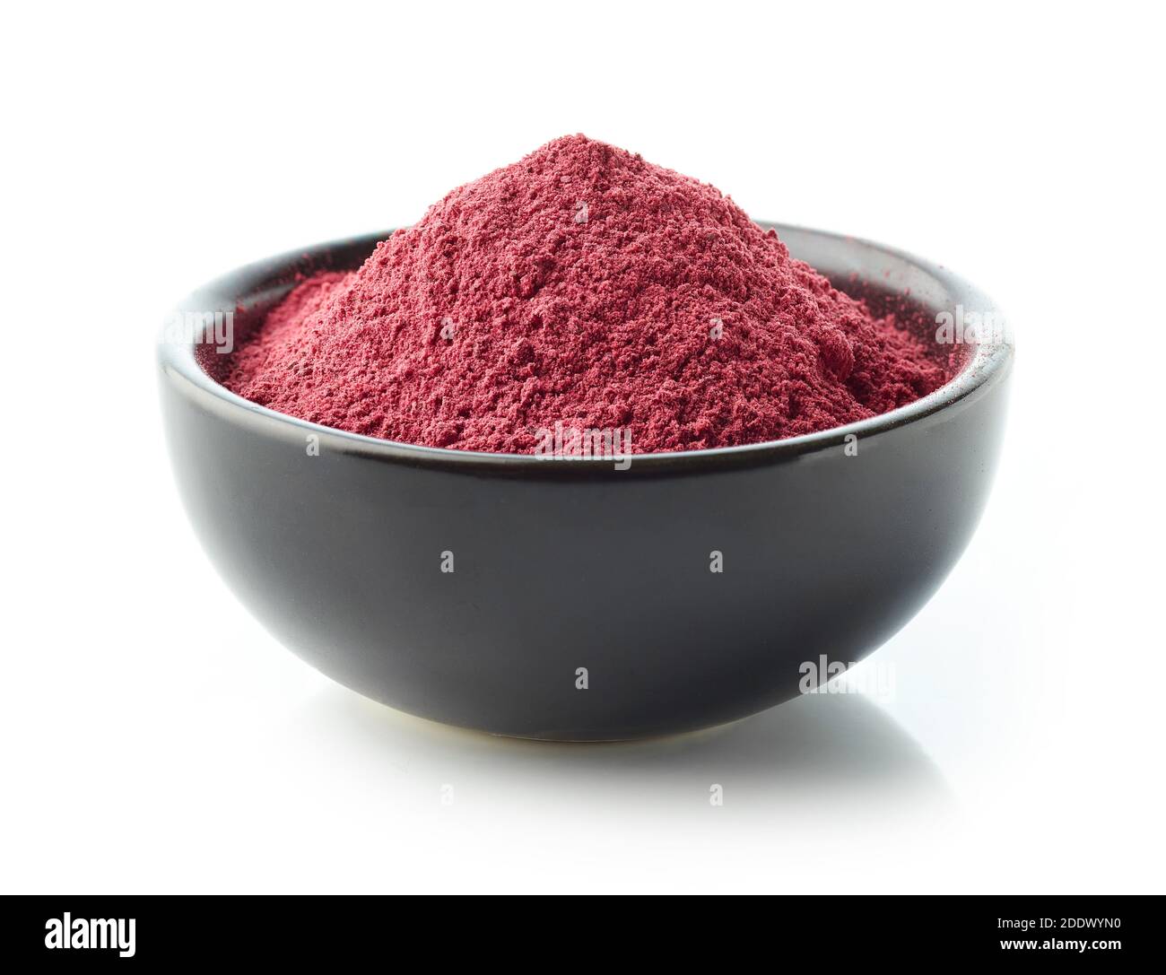 bowl of dried beet root powder isolated on white background Stock Photo ...