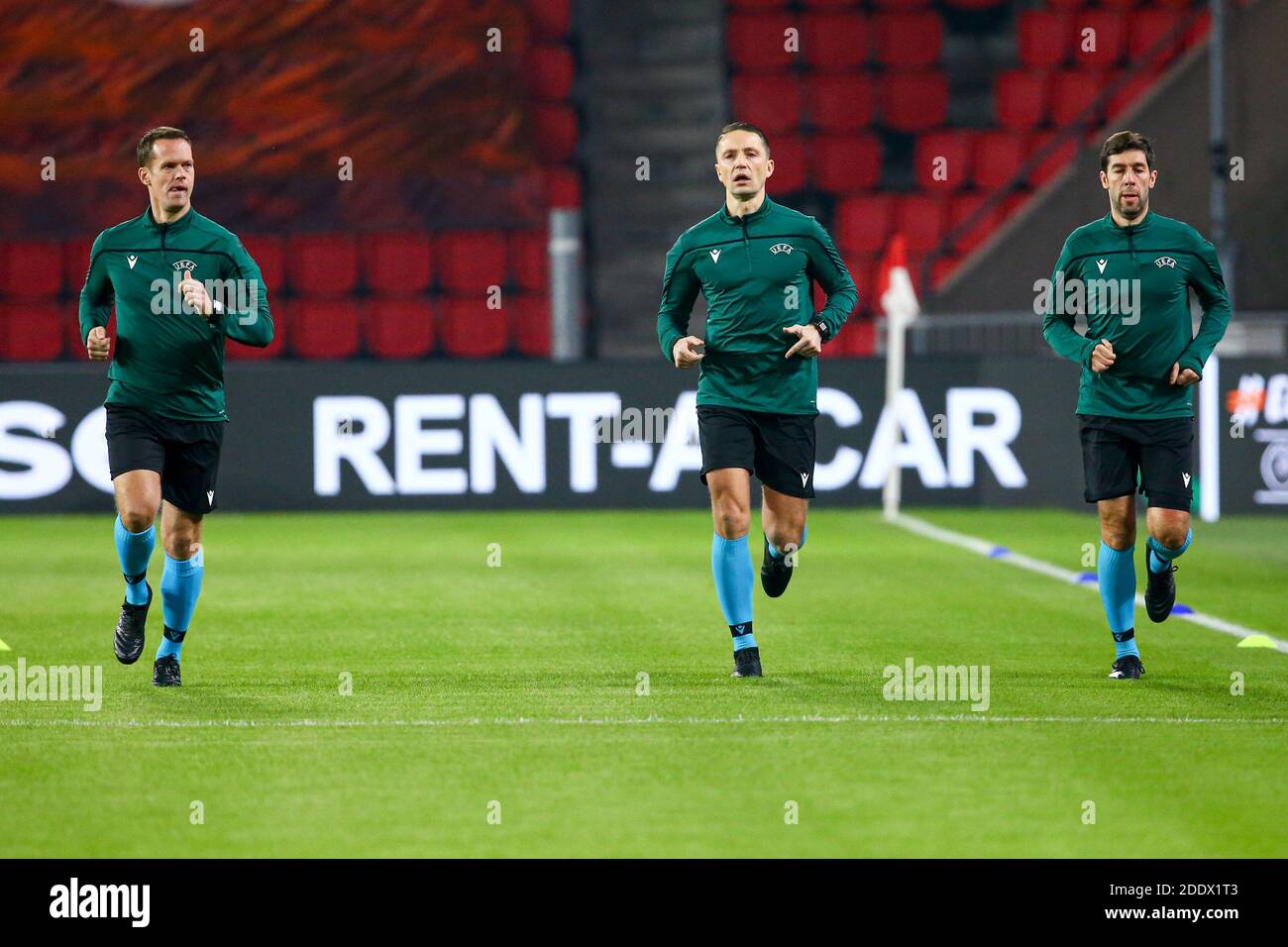 EINDHOVEN, NETHERLANDS - NOVEMBER 26: Assistant referee Haralds ...