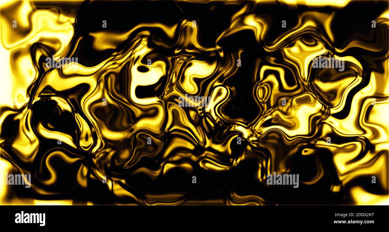 Beautiful melted gold. Golden liquid wave. Abstract liquid golden ...