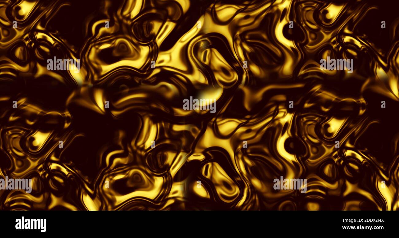 Beautiful melted gold. Golden liquid wave. Abstract liquid golden ...