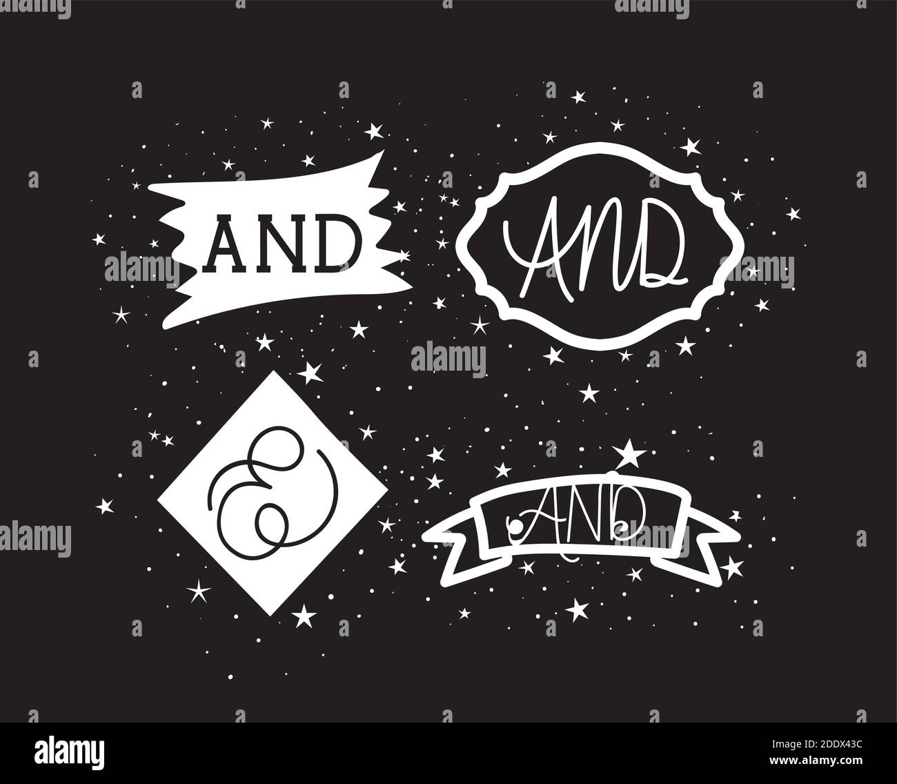 set of catchword with stars Stock Vector Image & Art - Alamy