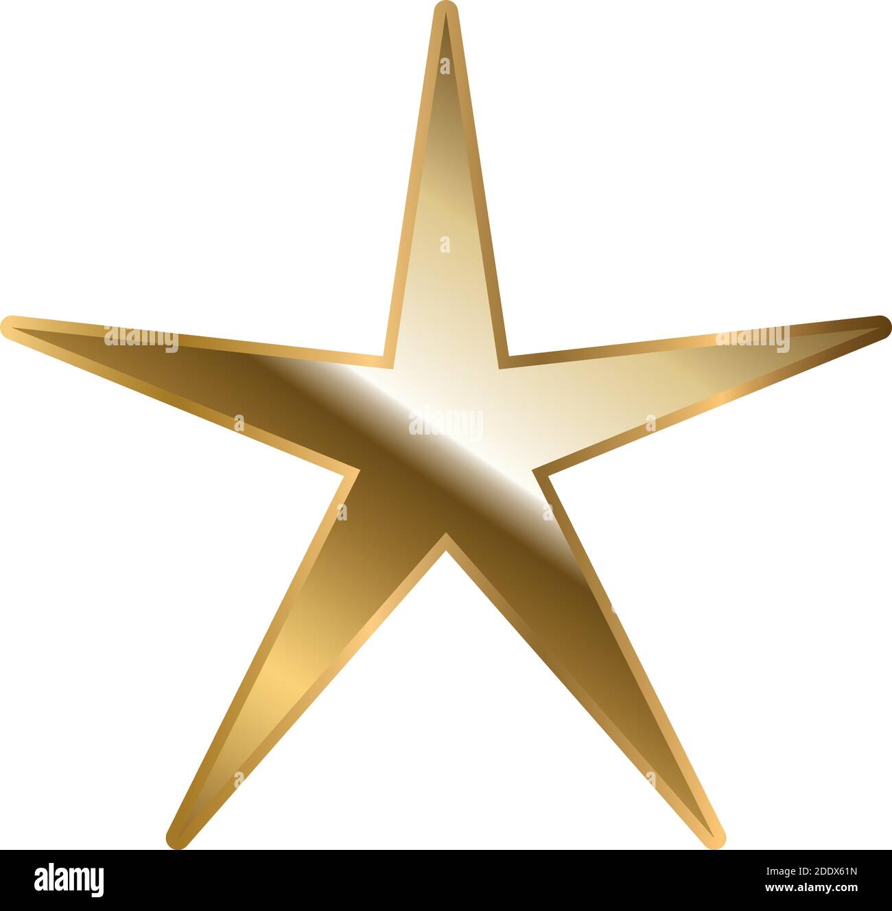star of color gold in white background Stock Vector Image & Art - Alamy