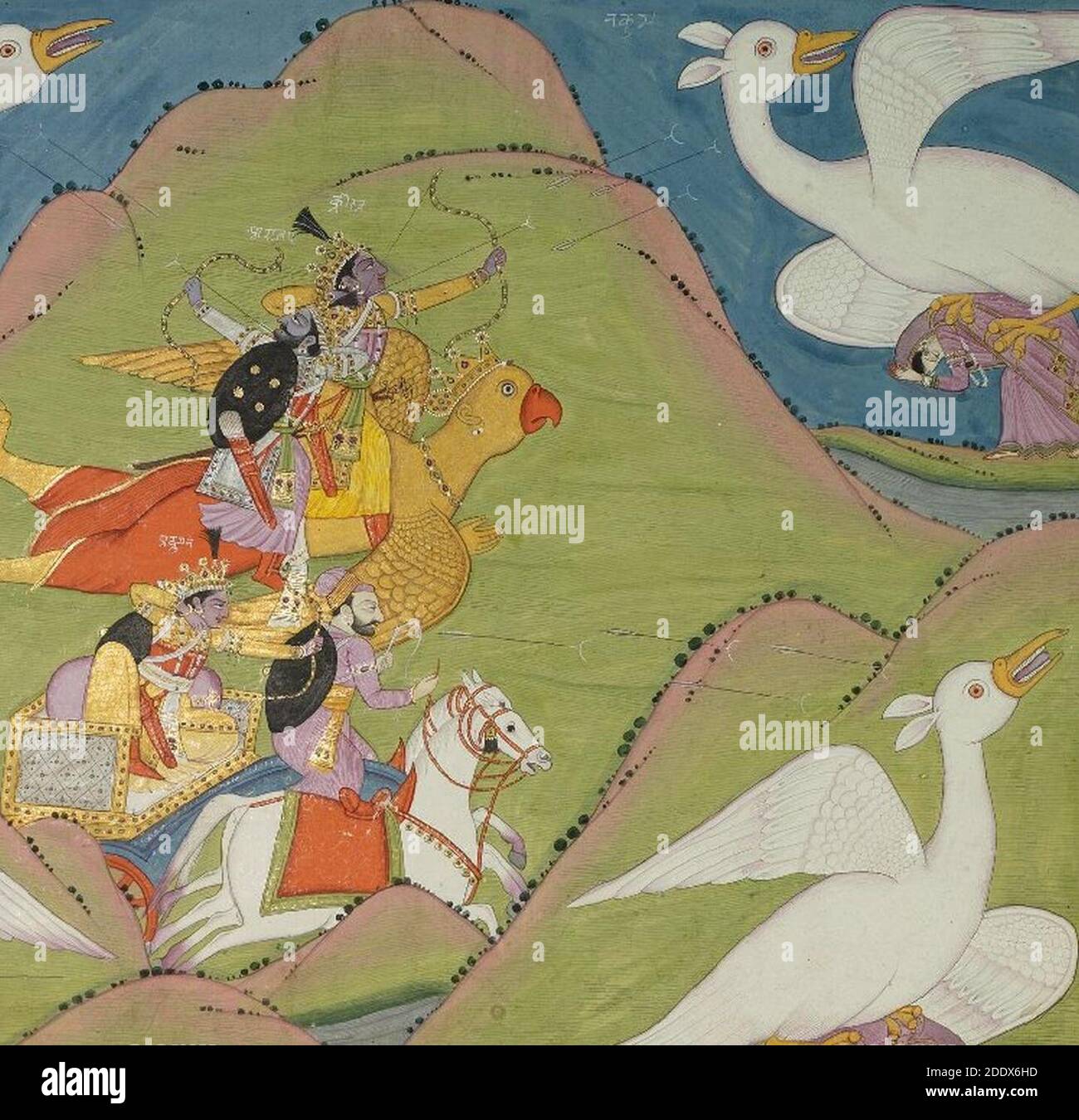 Krishna and pradyumna Stock Photo - Alamy