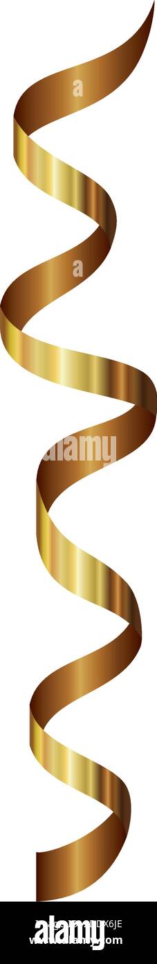 christmas ribbon of golden color Stock Vector Image & Art - Alamy