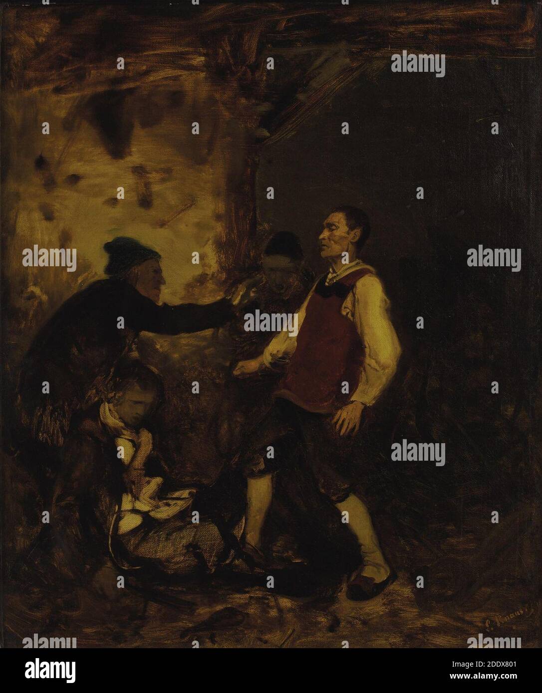 Ludwig Knaus - Death of a Gentleman (1850 Stock Photo - Alamy