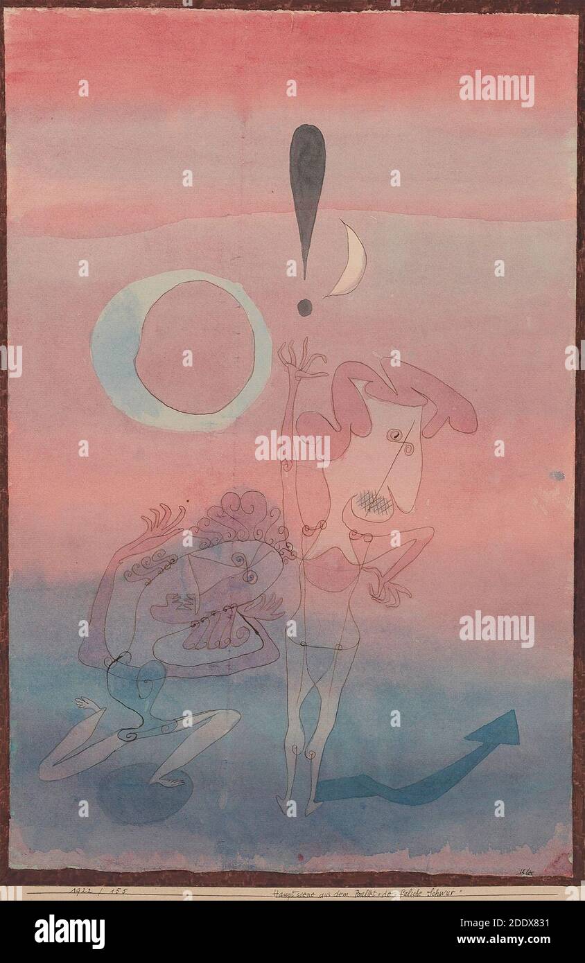 Main Scene from the Ballet 'The False Oath' by Paul Klee, 1922 Stock ...