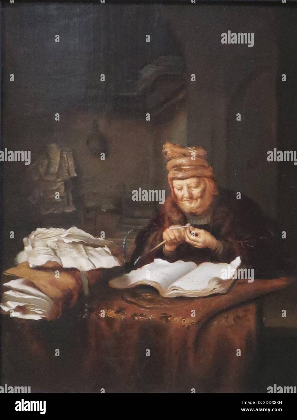 The Old Philosopher by Salomon Koninck, Phoeni Stock Photo - Alamy