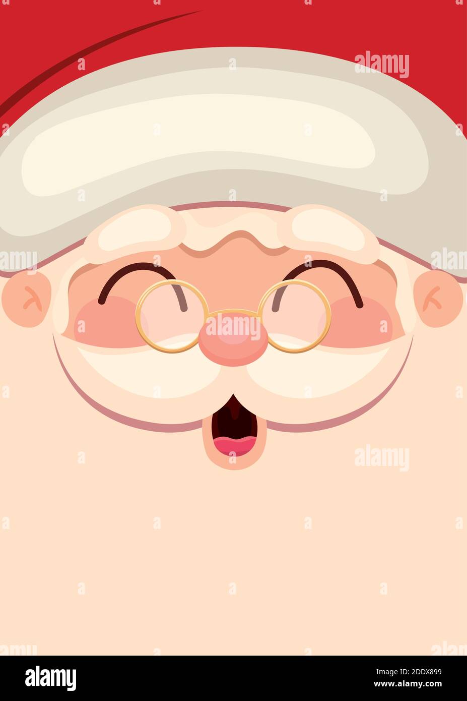 santa claus happy face icon Stock Vector Image & Art - Alamy