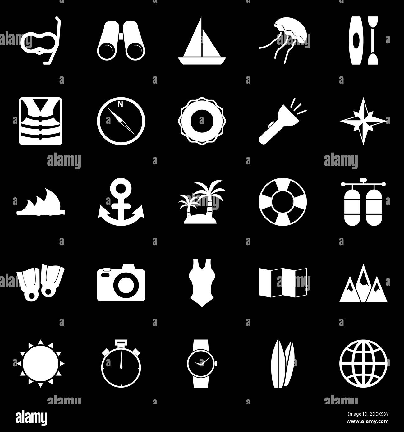 Black coral on reef Stock Vector Images - Alamy