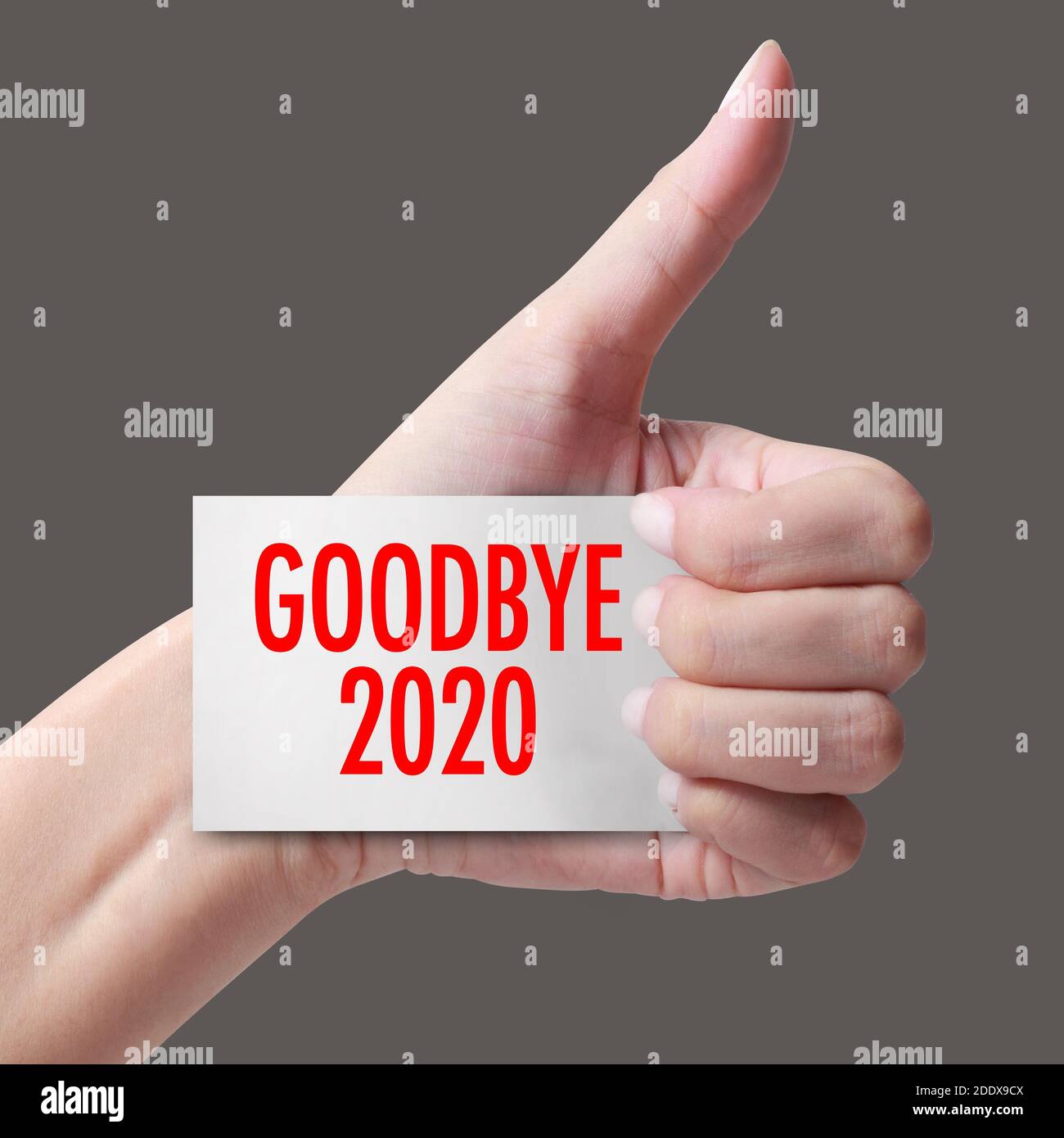 Goodbye year 2021 with hand. New year is the first day of the year in ...