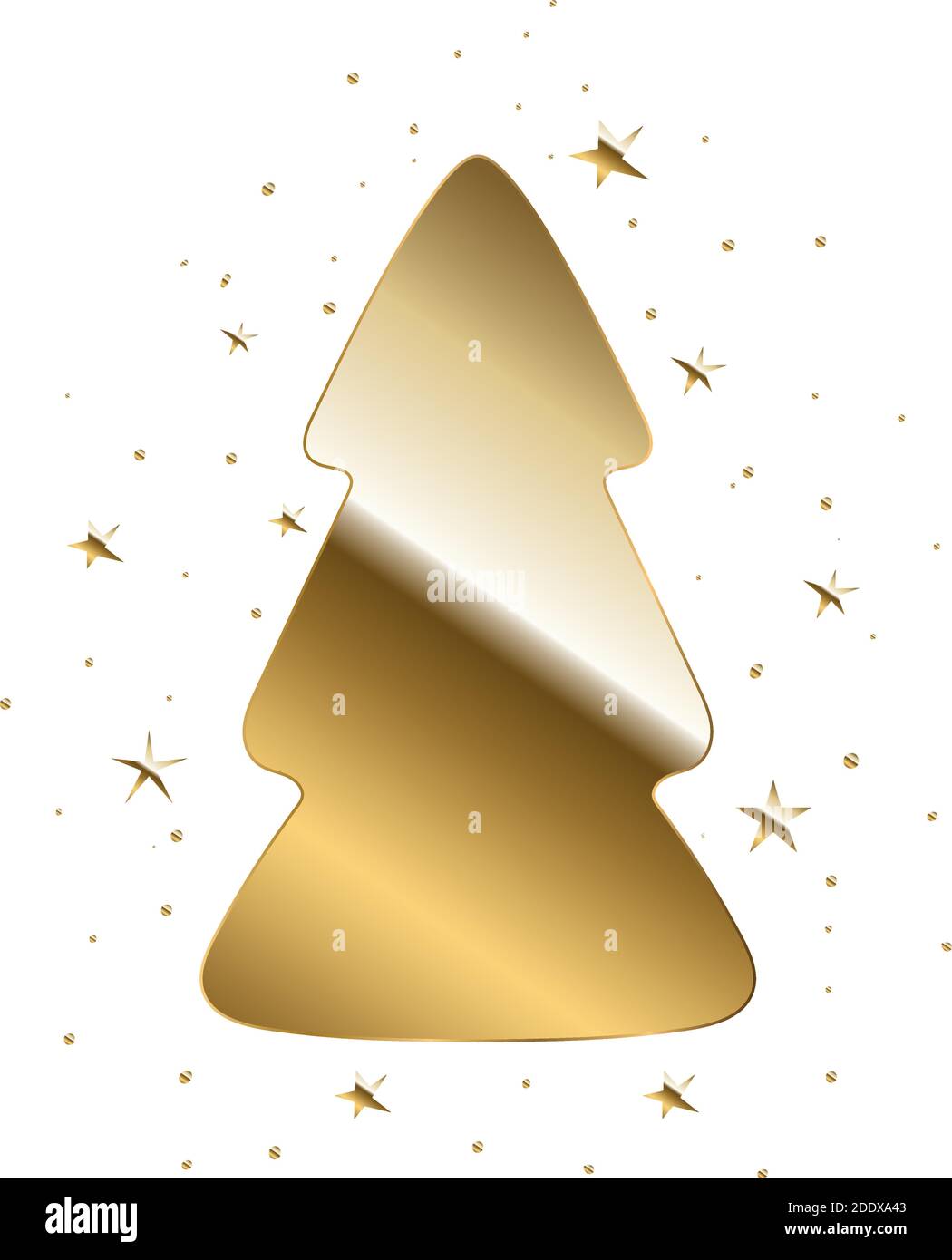 tree of color gold in white background Stock Vector Image & Art - Alamy