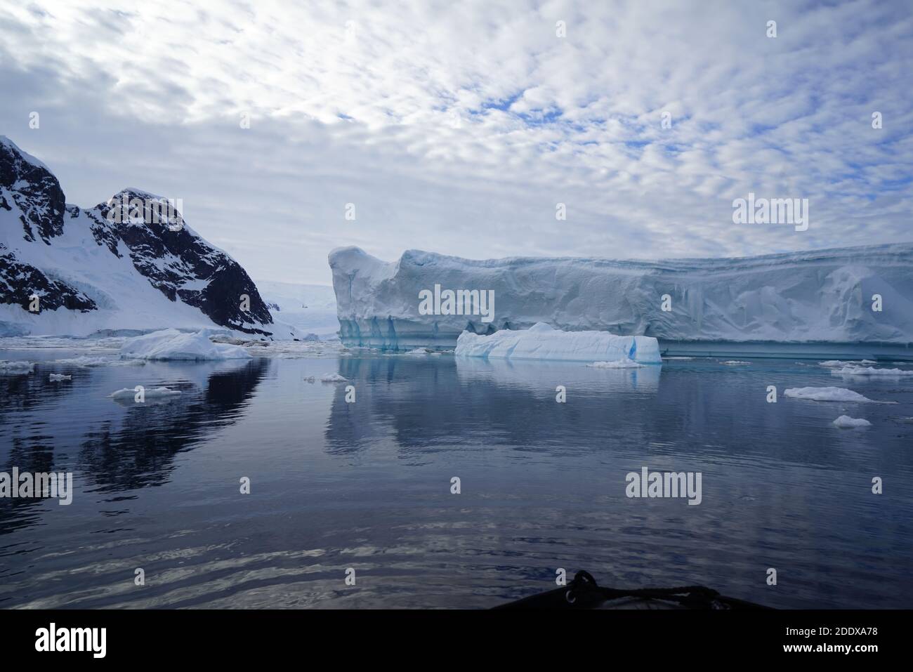 Iceberg and square ice plate, Antarctica Stock Photo - Alamy